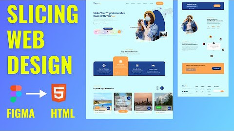 Slicing Travel Web Design - YouTube