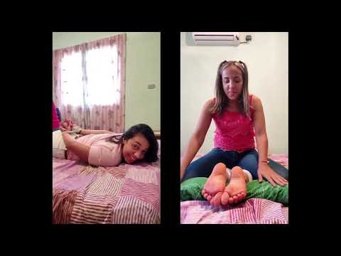 Reflexology Project Episode 145! Preview! Samantha tickles Evelyn! Facedown on the Bed!