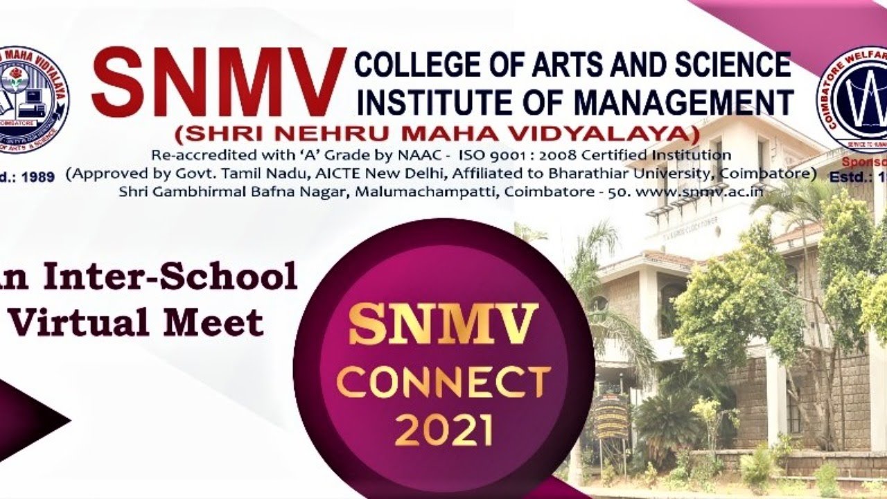 SNMV CONNECT 2021- AN INTER SCHOOL VIRTUAL EVENT - YouTube