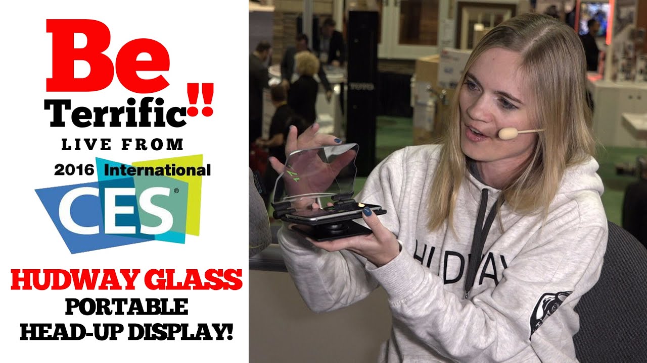 Portable Head-Up Display (HUD) on BeTerrific at CES 2016! - YouTube