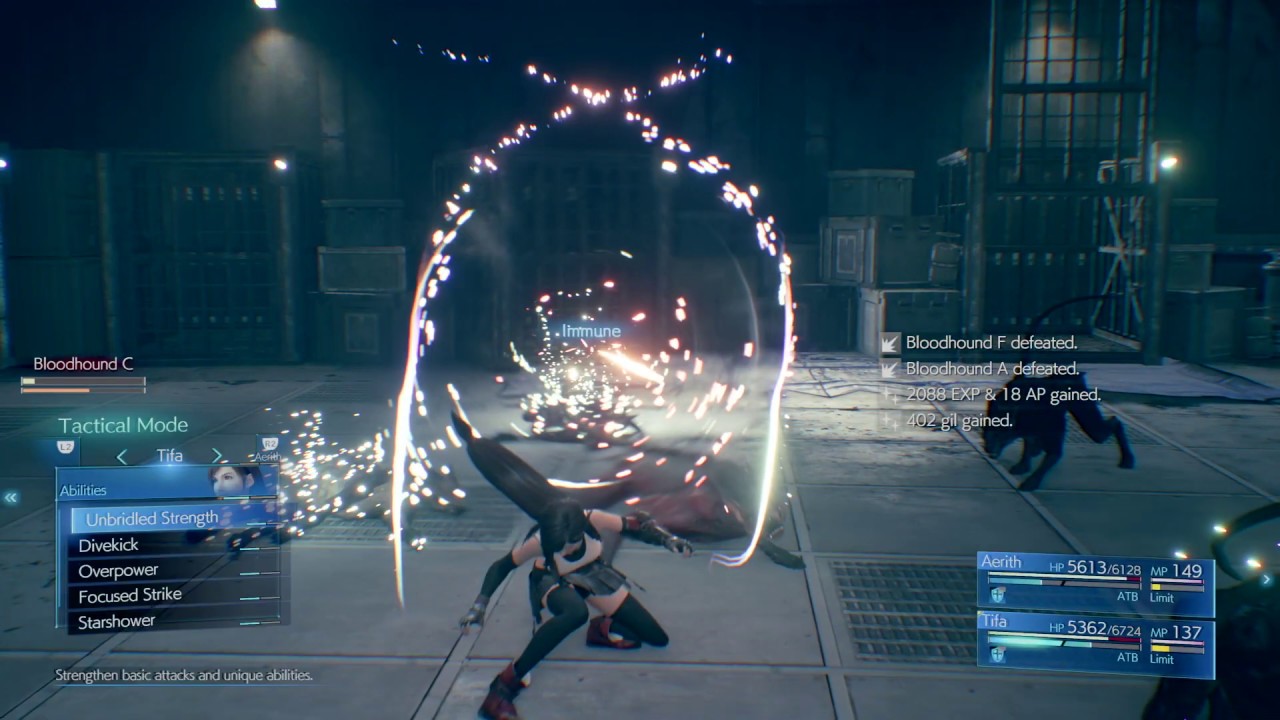 FFVII Remake Chapter 17 (Hard) - Tifa & Aerith vs. Bloodhounds (See ...