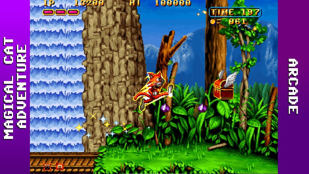 Magical Cat Adventure Longplay (Arcade) [QHD] [JP] - YouTube