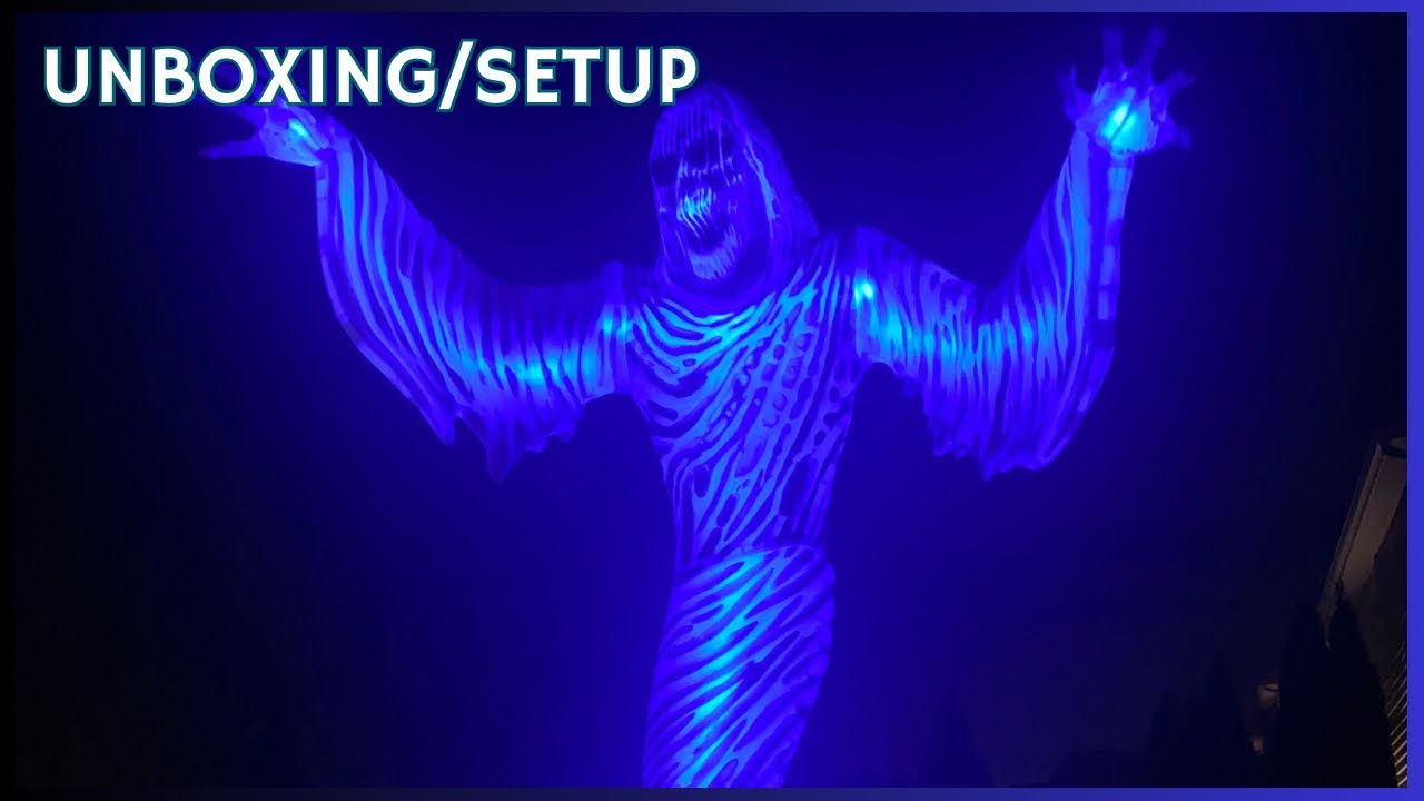 Home Depot 2023 Towering 12ft Ghost Halloween Prop Unboxing/Setup ...