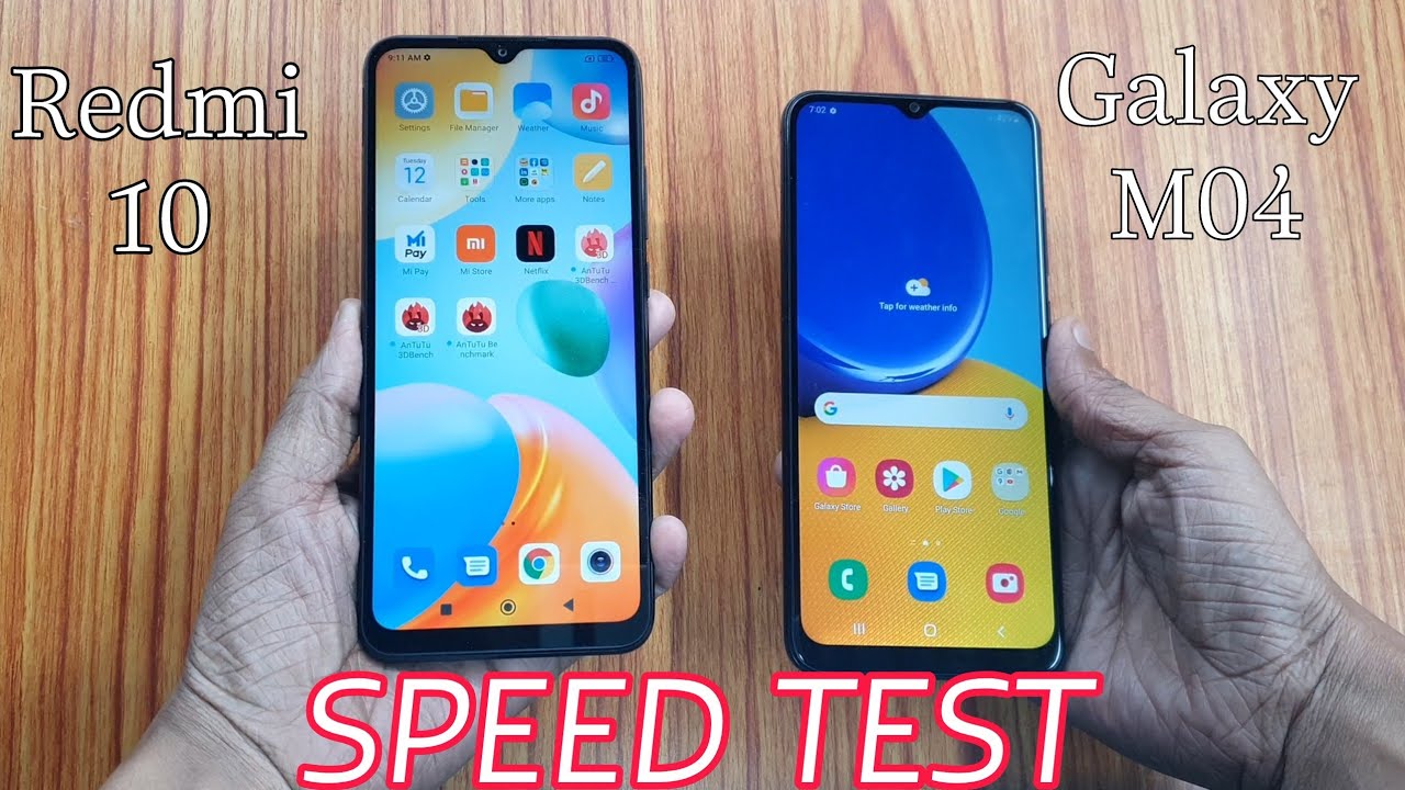 Galaxy M04 vs Redmi 10 Speed Test, AnTuTu Benchmark Test - YouTube