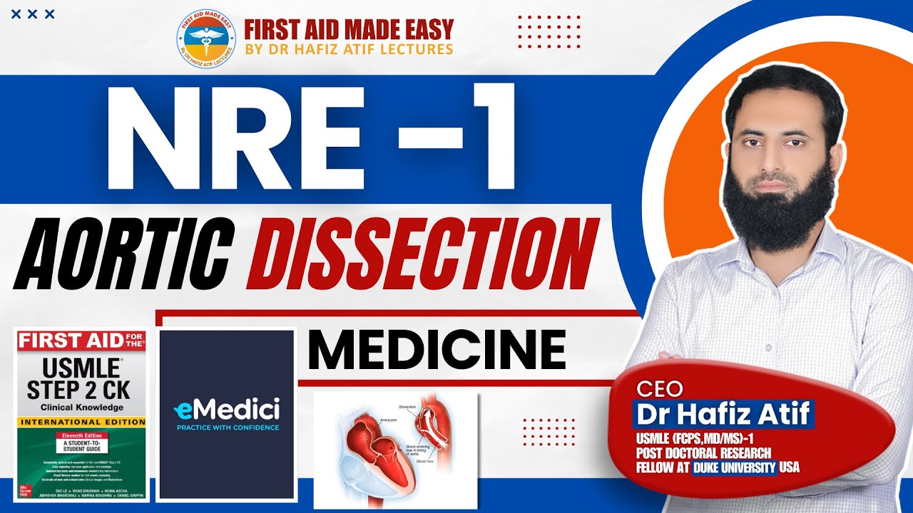 Aortic Dissection | Dr. Hafiz Atif | Medicine | AMC, NRE, USMLE-2CK ...