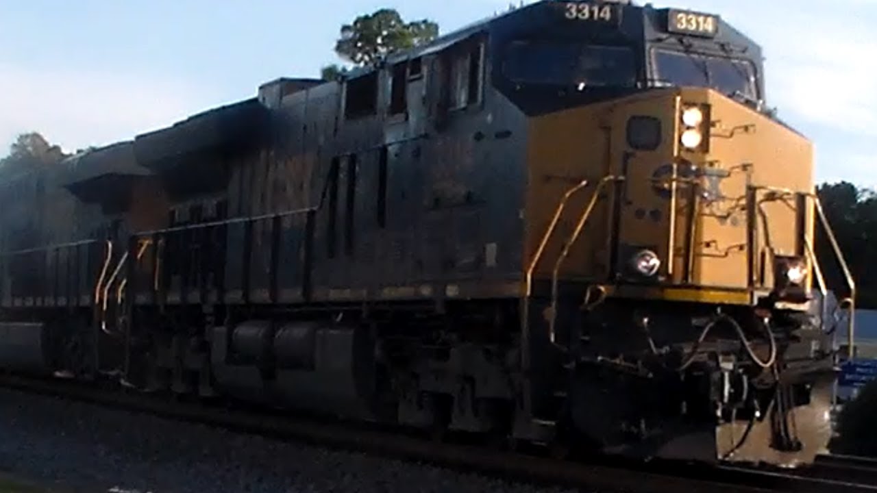 CSX TRAINS 2024: CSX 3314 on M453-31 in Folkston, Ga. 8/31/24 - YouTube