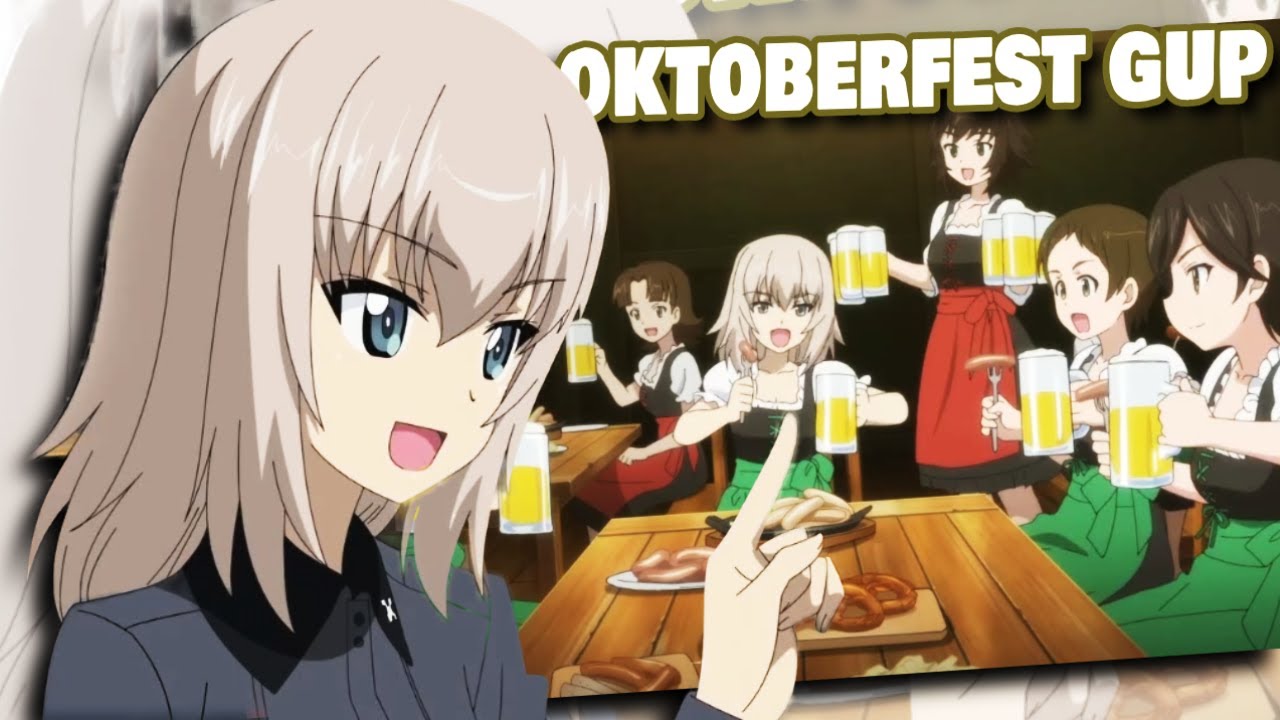 Oktoberfest dalam Girls und Panzer! Masakan Jerman dan Kostum ...