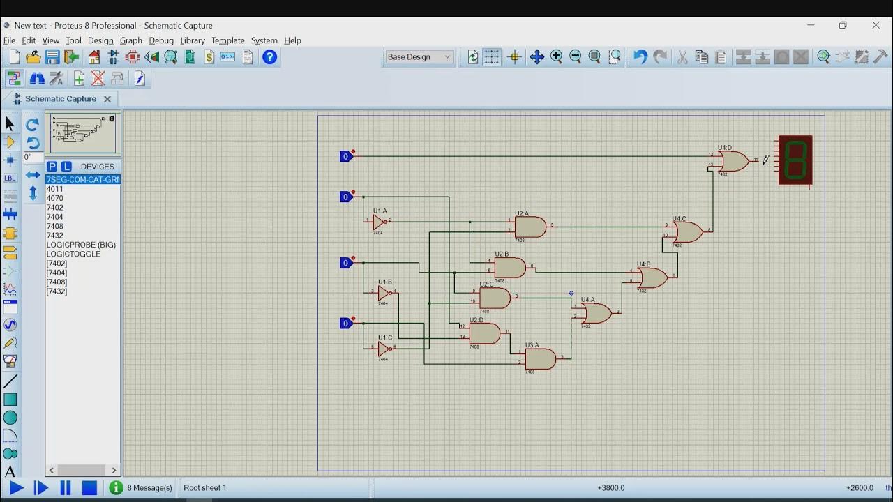 Design 7 Segment circuit with logic gate _ITE_RUPP - YouTube