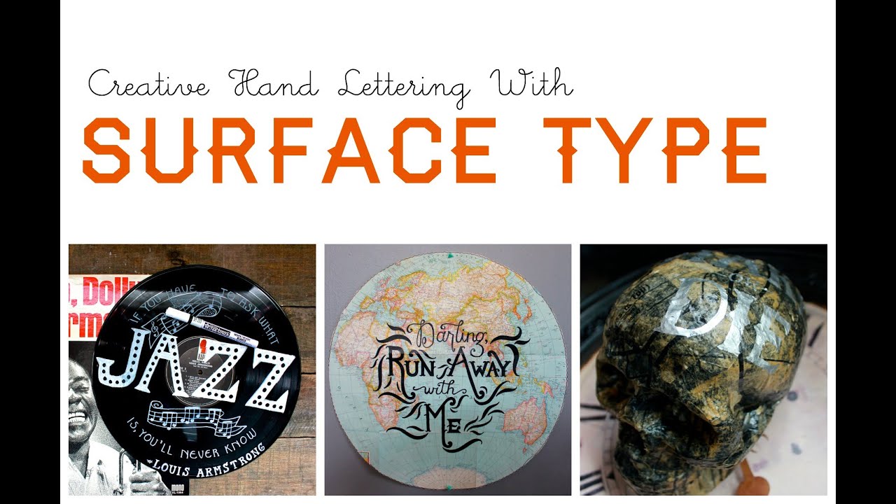 Surface Type Hand Lettering - YouTube