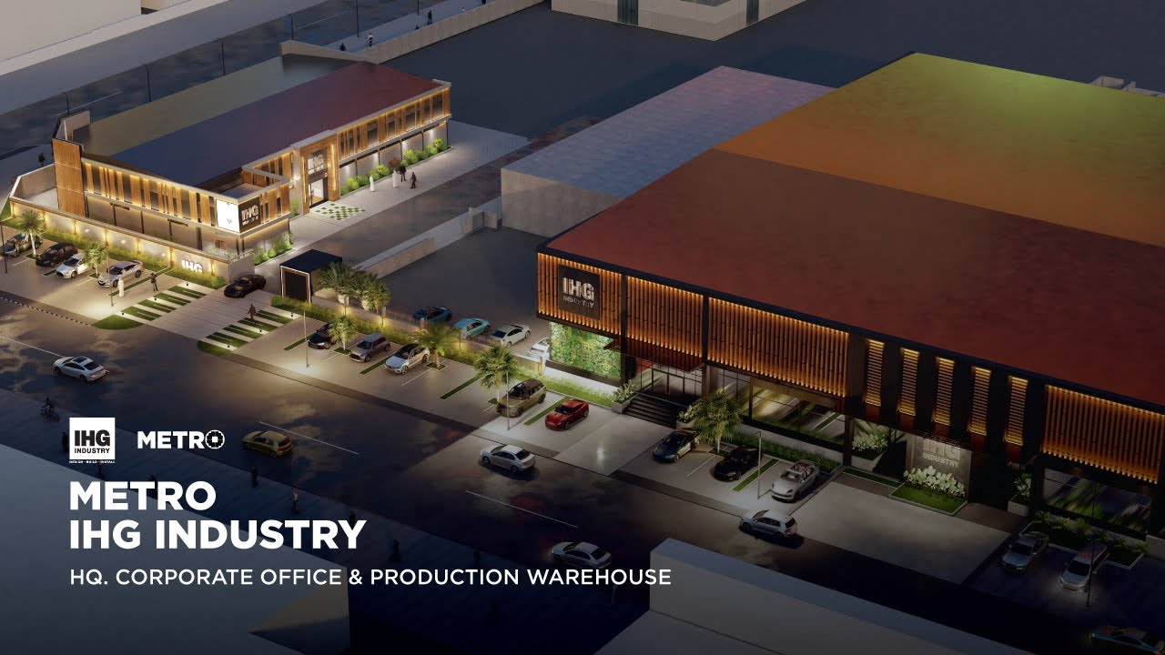 METRO IHG INDUSTRY HQ. CORPORATE OFFICE & PRODUCTION WAREHOUSE - YouTube