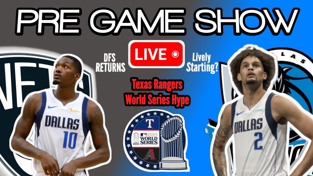 MAVS PRE GAME SHOW | Dallas Mavericks vs Brooklyn Nets | Dorians Return ...