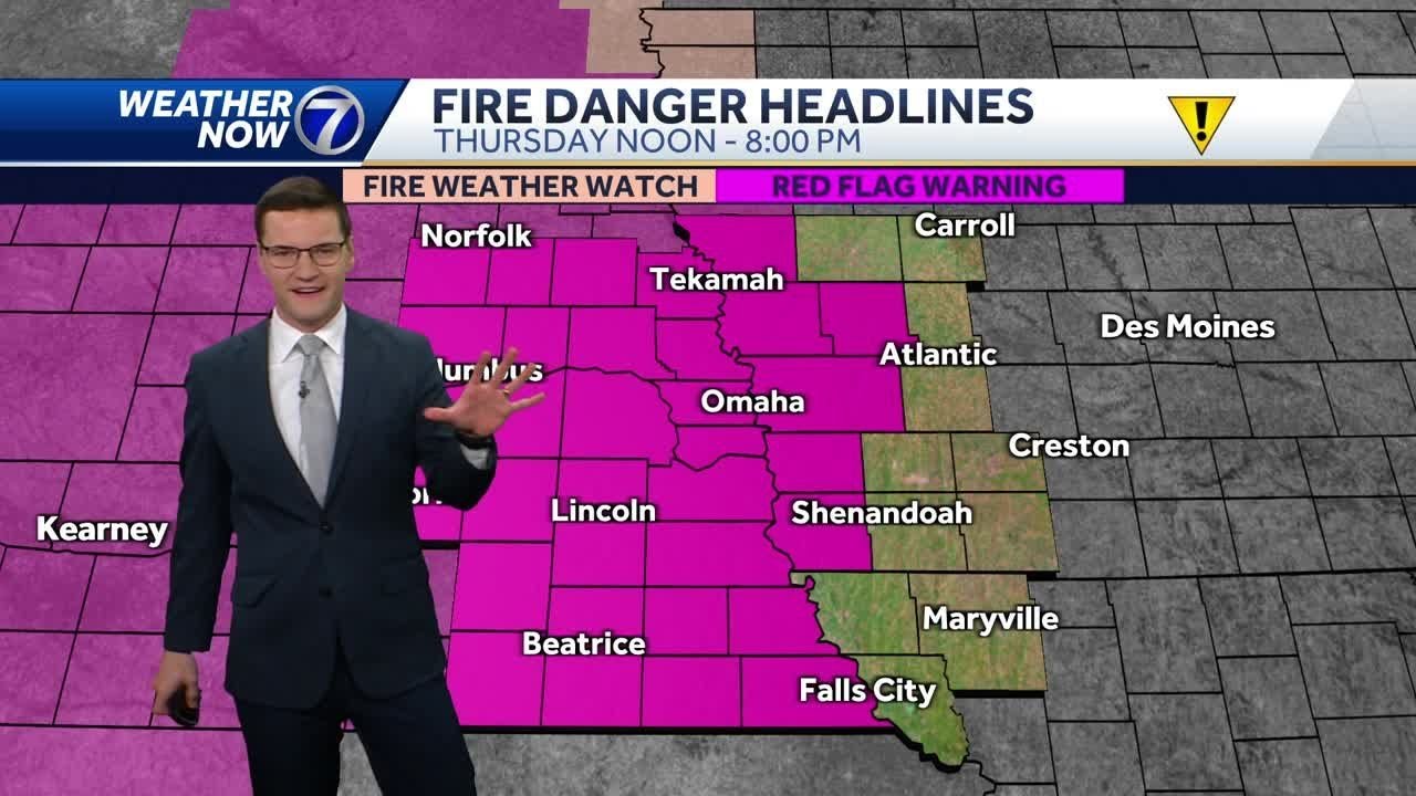 Strong wind, higher fire danger Thursday - YouTube