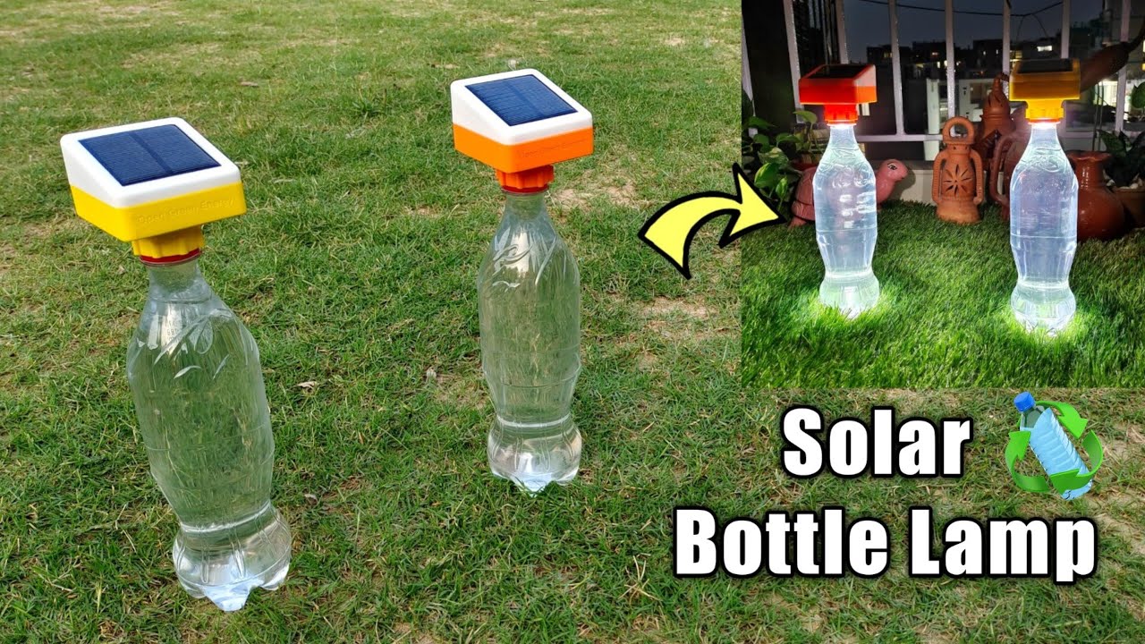Make Solar Lamp Using TP4056 | Reuse Plastic Bottles to Make Solar Lamp ...