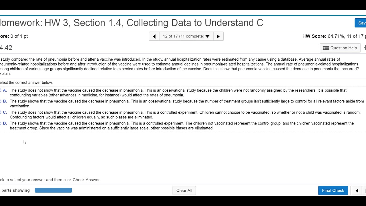 How to Solve a Statistics Question #17. [HD] - YouTube