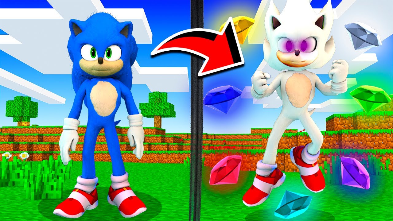 Como TRANSFORMARSE en HYPER SONIC LA PELICULA en MINECRAFT | SONIC 2 LA ...