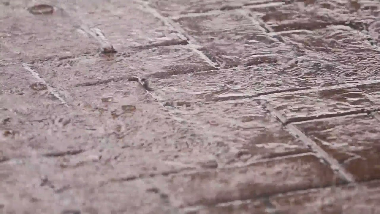 Rain Video on Bricks - YouTube