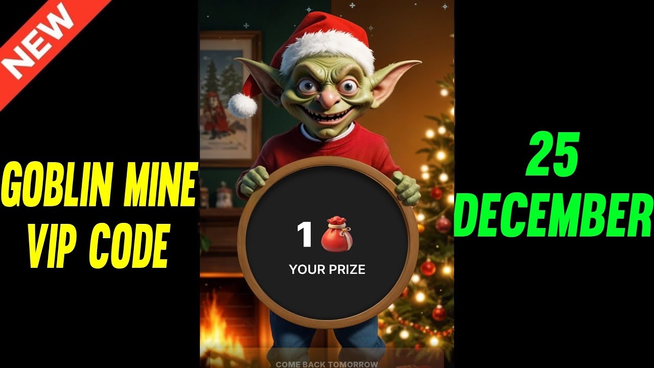 25 December Goblin Mine Game Code | Goblin Mine Game gift bags Code | Goblin Mine Game Daily ...