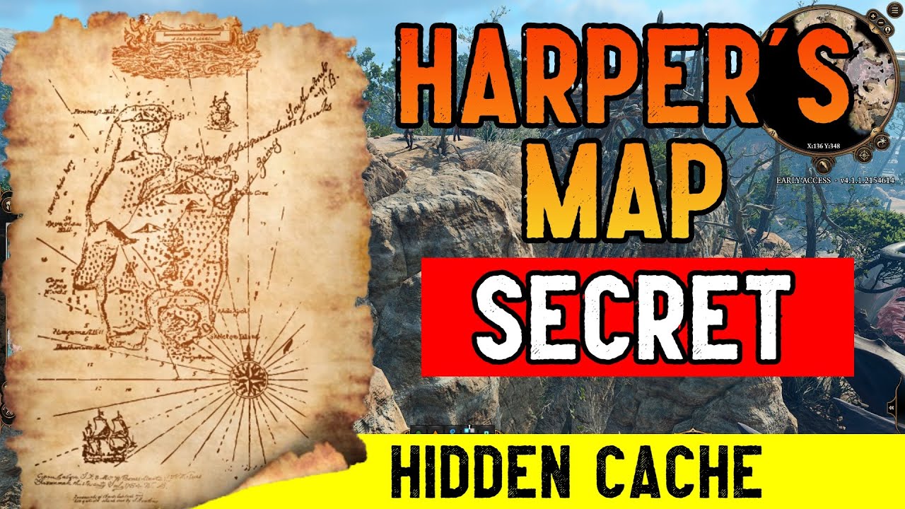 Harper's Map Secret (Hidden Cache) - Baldur's Gate 3 - YouTube
