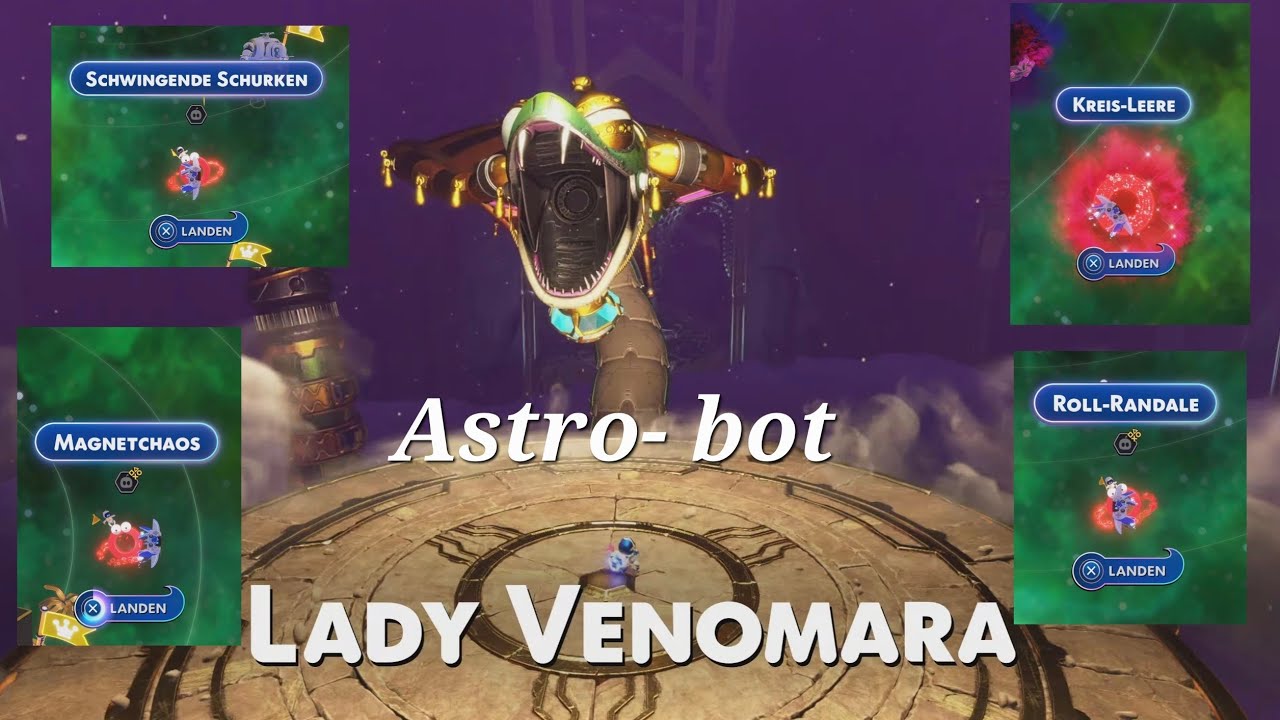 Ps5 Astro-Bot. SCHLANGEN-STERNSTRASSE, Kreis-Leere Mission, Boss Lady ...