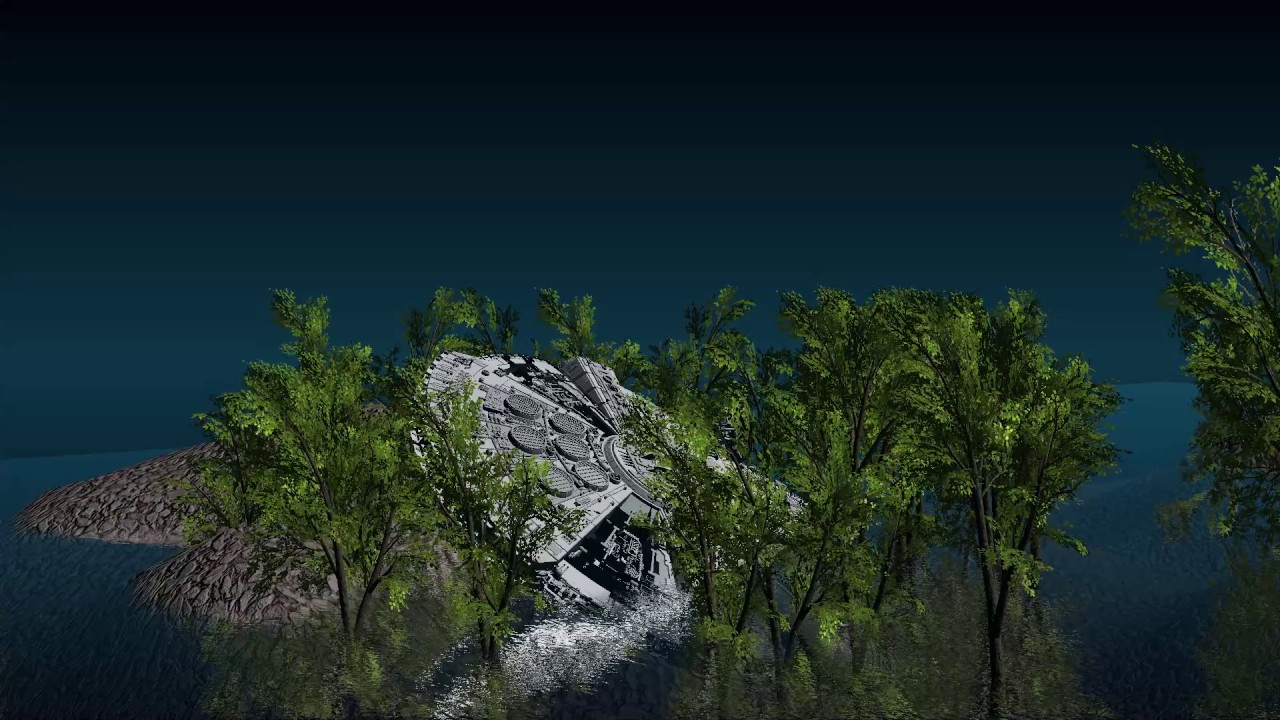Falcon millenium crashed - YouTube