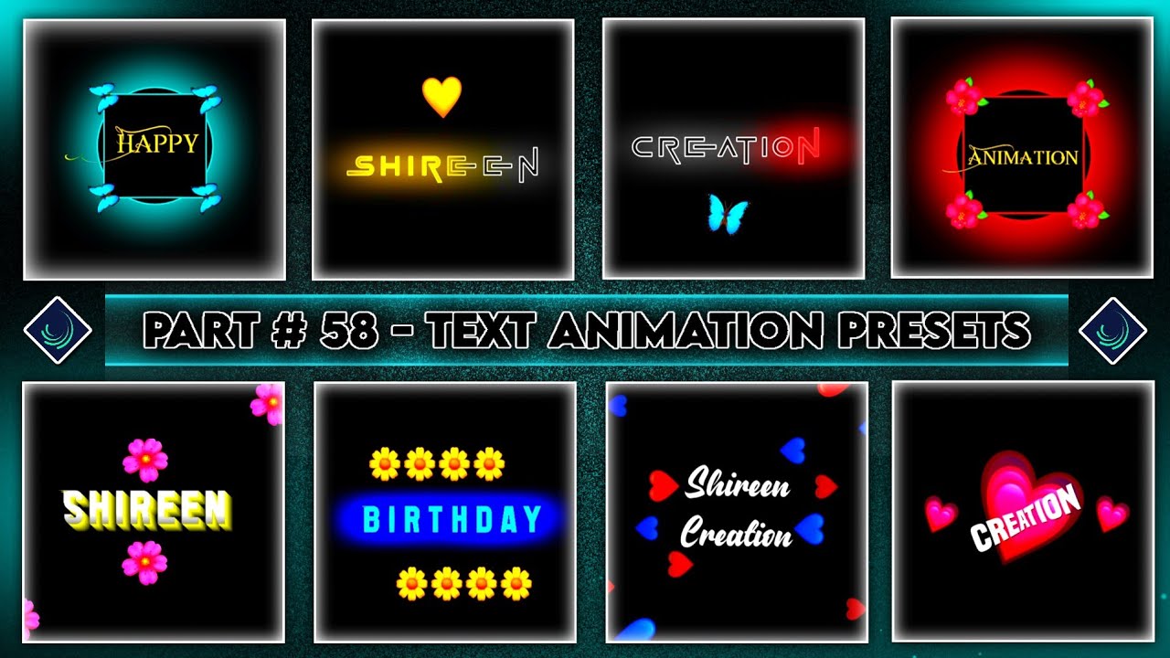 PART # 58 II NEW TRENDING HAPPY BIRTHDAY TEXT PRESETS ALIGHT MOTION ...