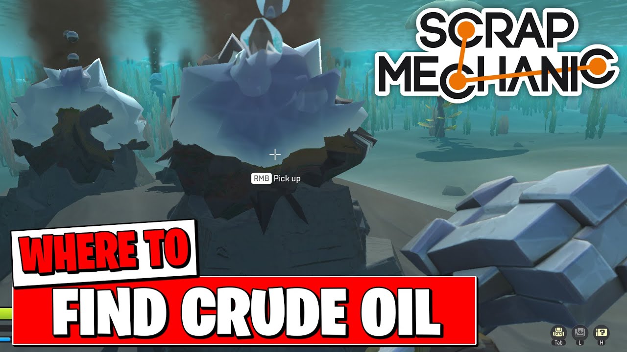 SCRAP MECHANIC - WHERE TO FIND CRUDE OIL (FOR MORE GASOLINE) - YouTube