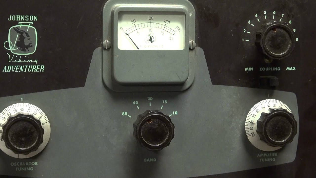EF Johnson Adventurer 807 Tube Ham Radio Transmitter CW Novice QRP Ham ...