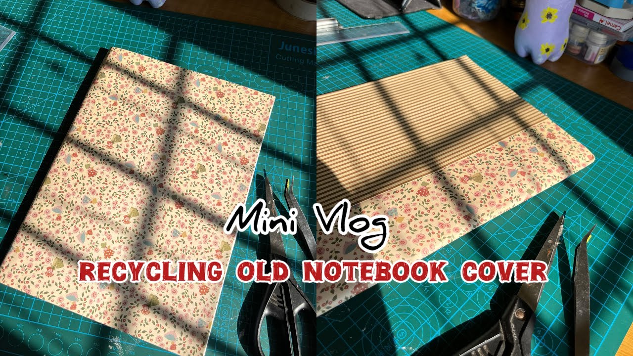 Upcycle your old notebook covers |into unique new ones | മലയാളം ️ - YouTube