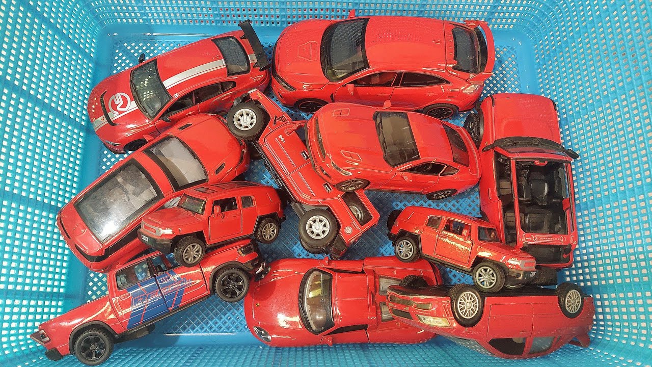 Box Full of Model Cars # 46 | Diecast Cars | Red Cars - YouTube