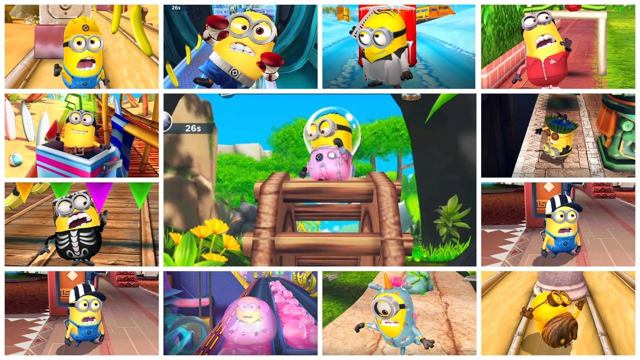 Minion Rush 40 Funny moments and Fails - YouTube