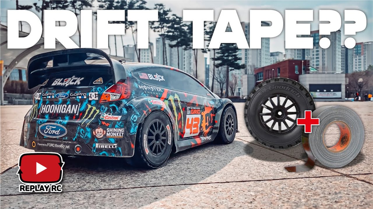 RC Car. Traxxas Ford Fiesta Rally | Drift tires? No! Drift tape ...