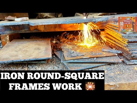 IRON ROUND-SQUARE FRAMES WORK | आयरन स्क्वायर - गोल फ्रेम काम करते हैं ...
