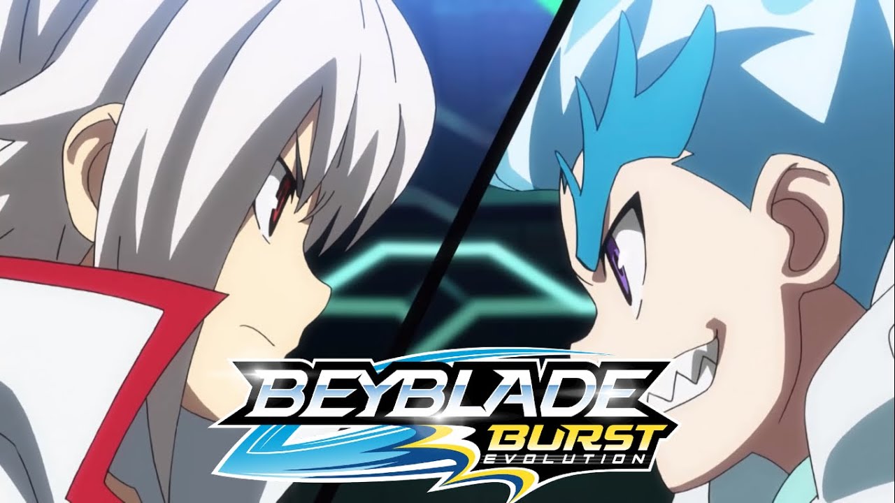 Beyblade Burst Evolution: Shu kurenai vs Lui Shirosagi Español Latino ...