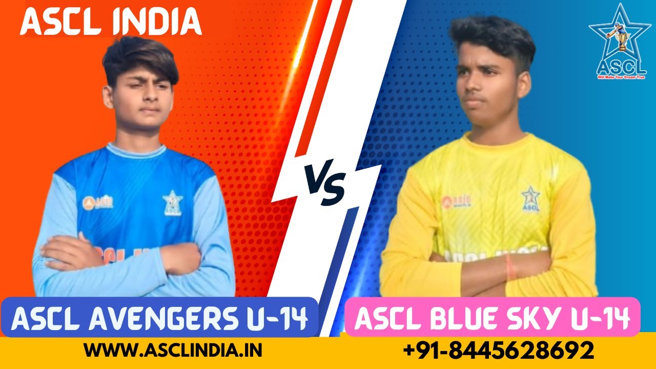 Live Match | Ascl Blue Sky U-14 vs Ascl Avengers 11 U-14 Match-2 - YouTube