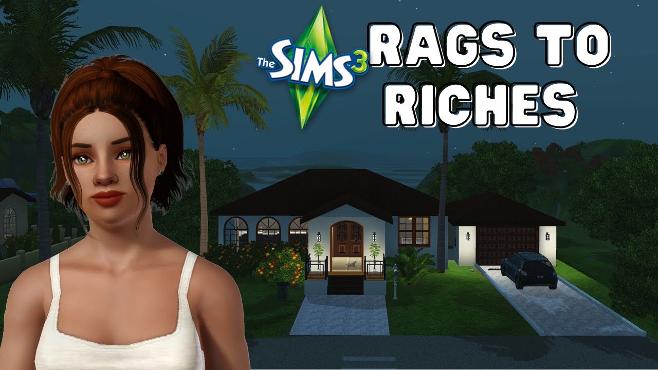 Sims 3 Rags to Riches Challenge - More Building and Scamming - YouTube