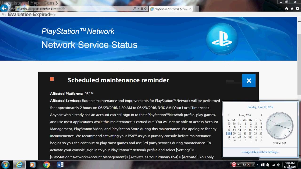Scheduled maintenance reminder - YouTube