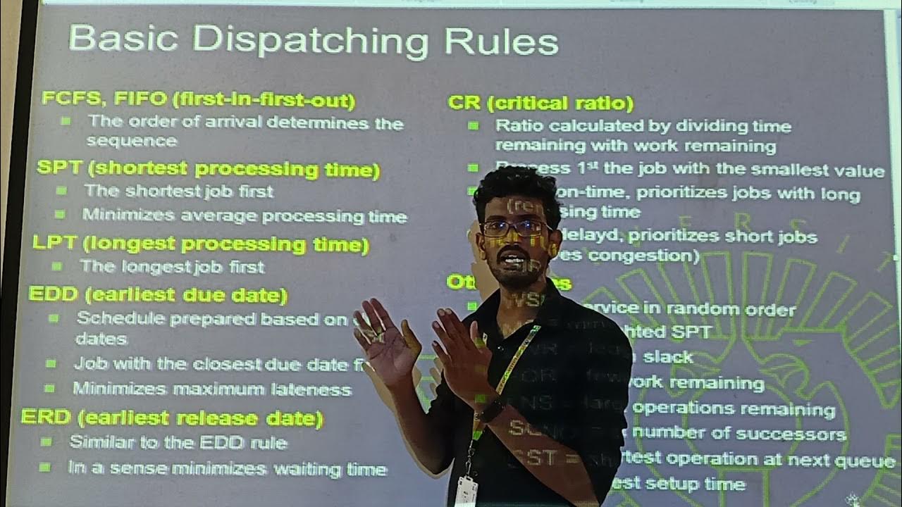 Ppc Unit 6 Dispatching Rules Of Dispatching In Telugu Jntuk Au Youtube