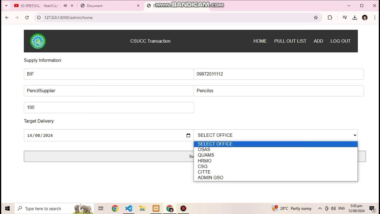 Transaction System - HTML, CSS, PHP, JAVASCRIPT, MYSQL AND LARAVEL - YouTube