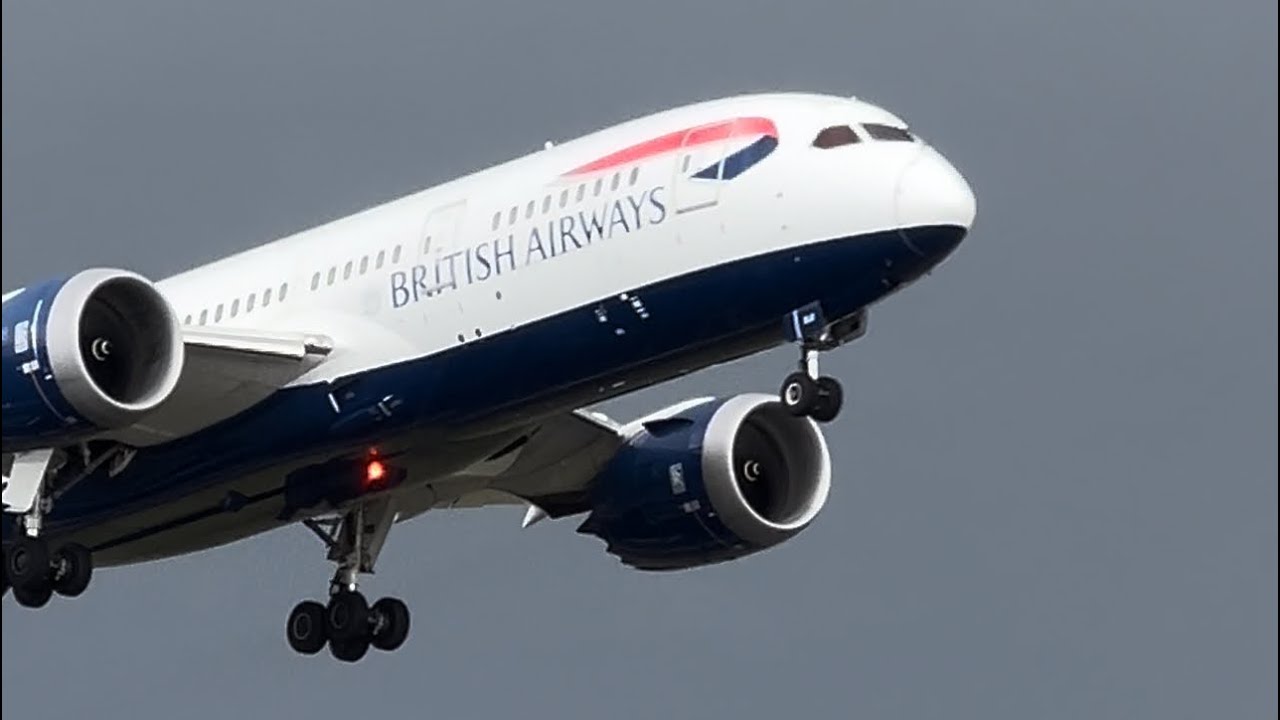 ️🛬BRITISH AIRWAYS 🇬🇧B 787-8 DREAMLINER TAKE OFF FROM LHR🛫BWI/Plane ...
