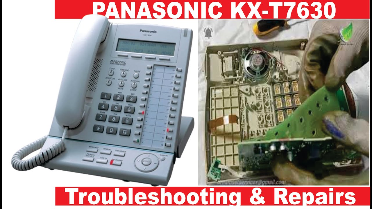 Panasonic KX-T7630 Console Phone Repair - YouTube
