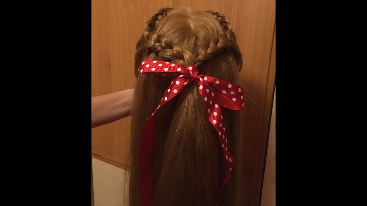 Priberané copíky spojené do mašle - YouTube