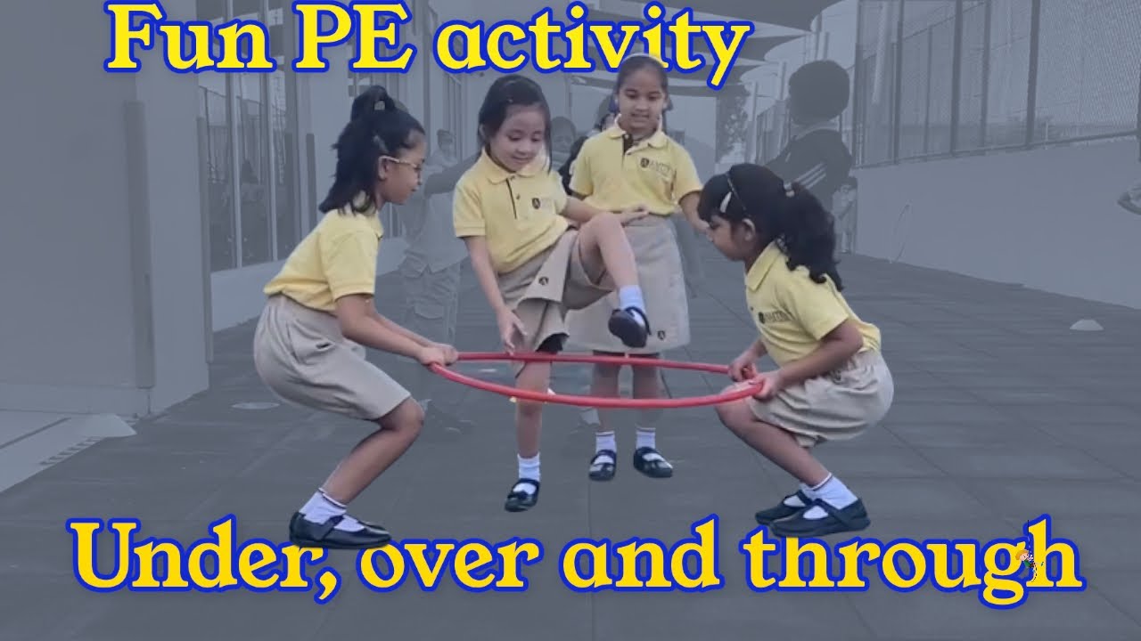 Fun PE activity - under, over and through | PE GAMES | physed games ...