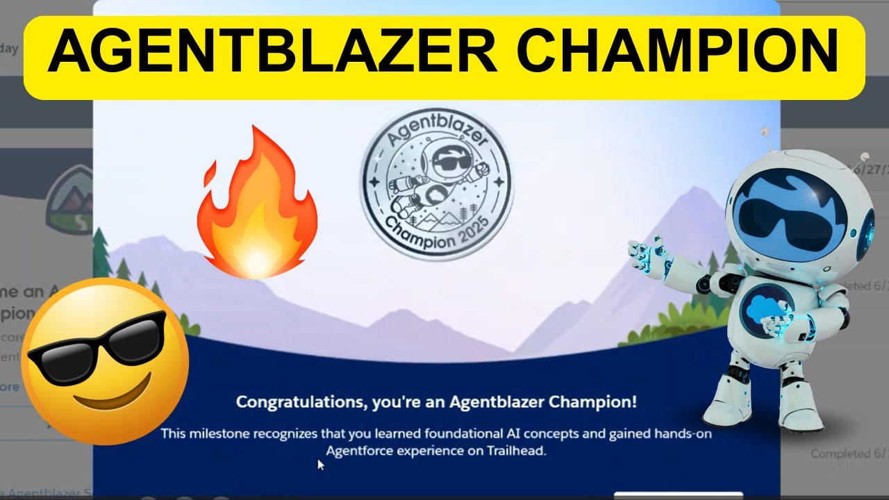 Became an Agentblazer Champion! 🔥 | My Agentblazing Journey #salesforce ...