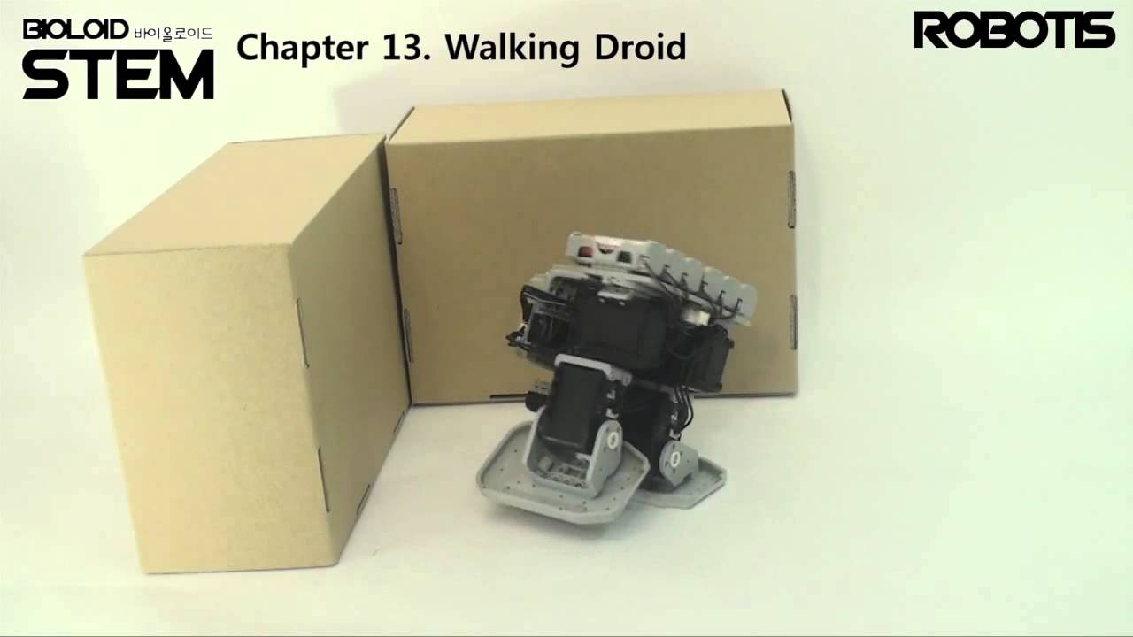 BIOLOID STEM Chapter 13 Walking Droid - YouTube