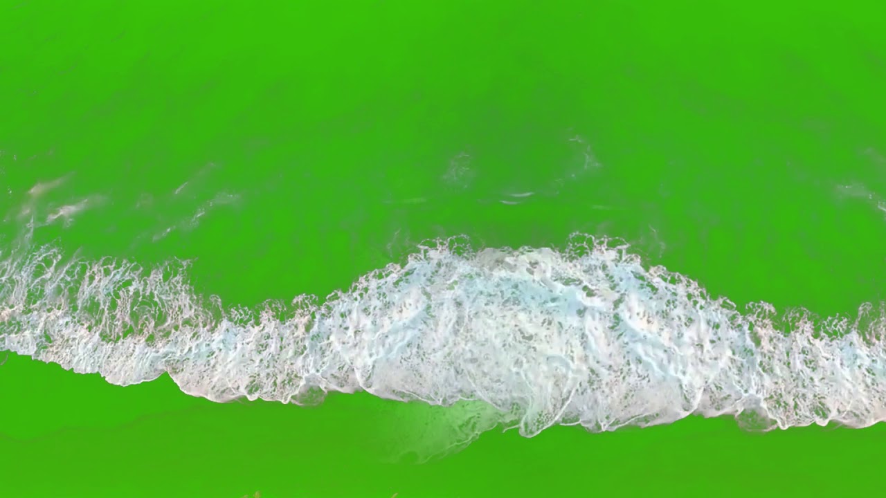 Sea Foam / Sea Wave ON_GREEN_SCREEN (No-Copyright) - YouTube