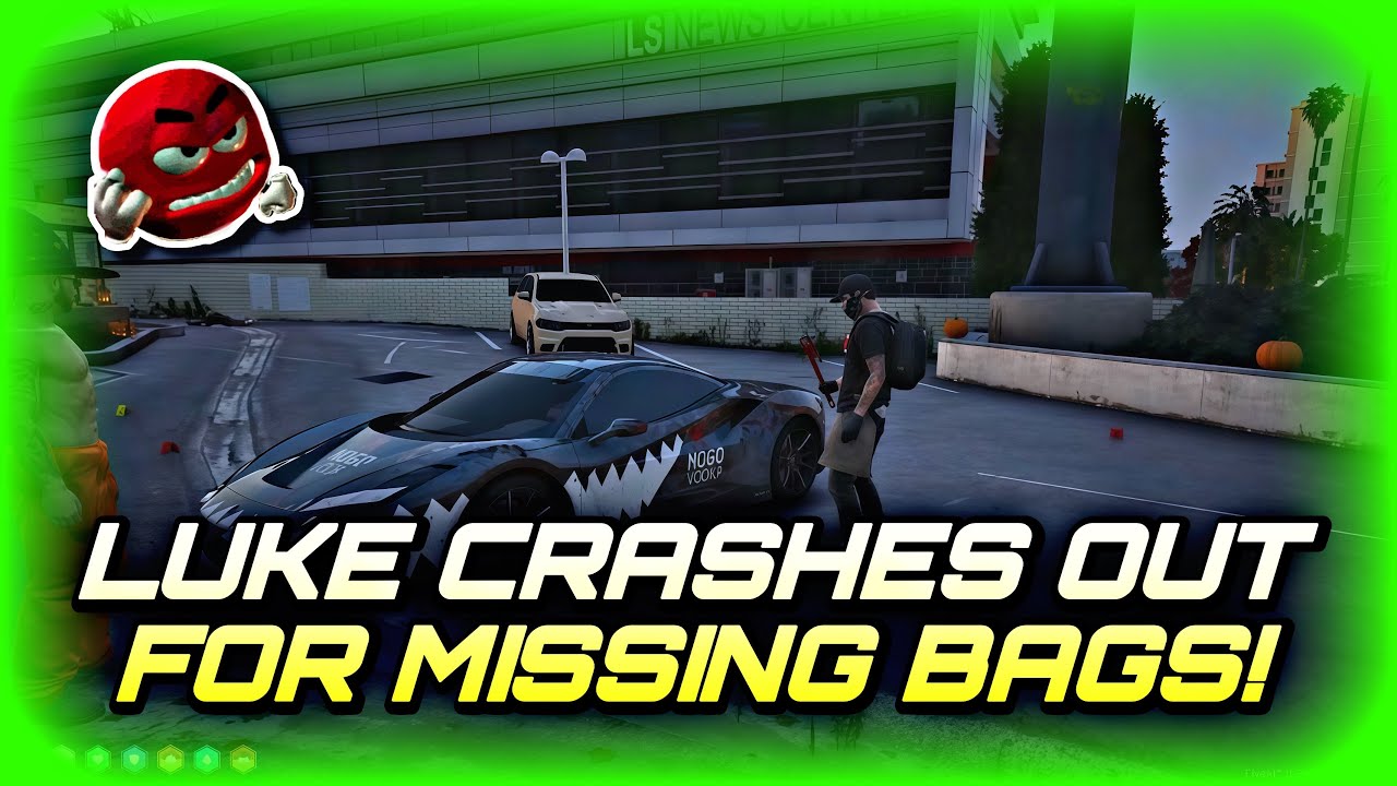 Luke Crashes Out For Missing Bags From Fleeca Bank | Besties | NoPixel ...