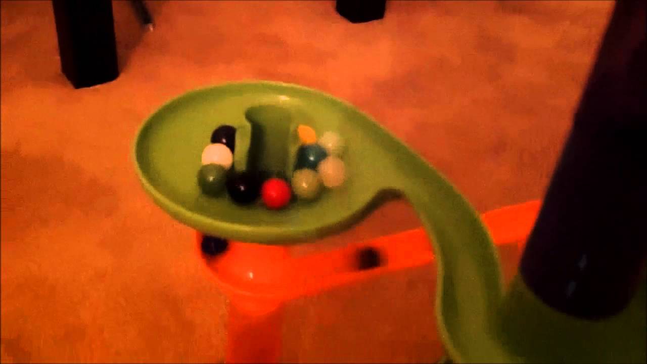 Marble Race 40 w/ all Solid Colored Marbles - YouTube