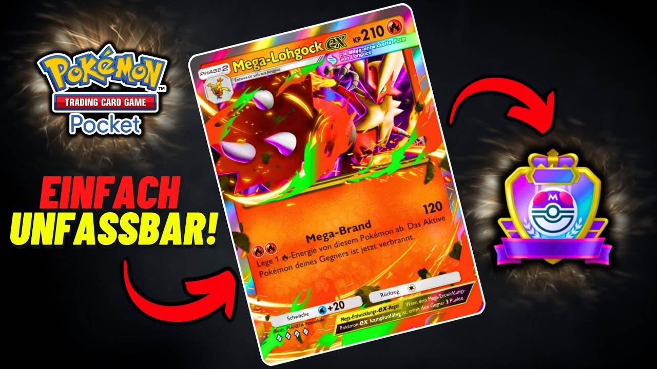 MEGA-LOHGOCK IST OP! DAS STÄRKSTE DECK DER META? | Pokemon TCG Pocket ...