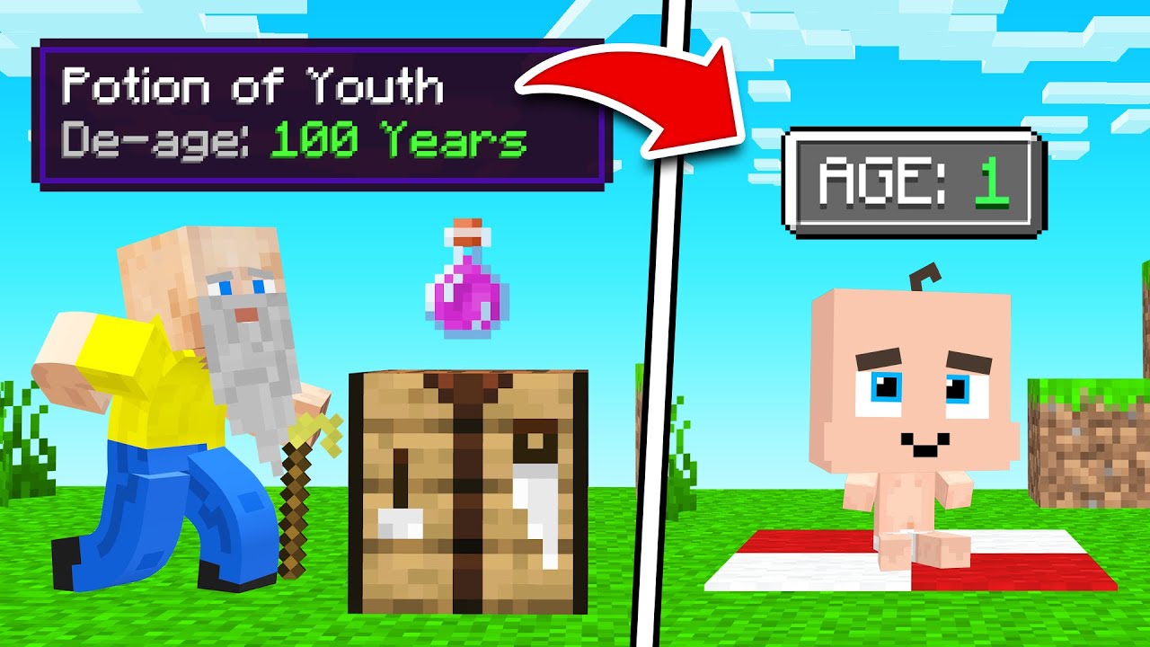 Minecraft OLD To BABY! - YouTube