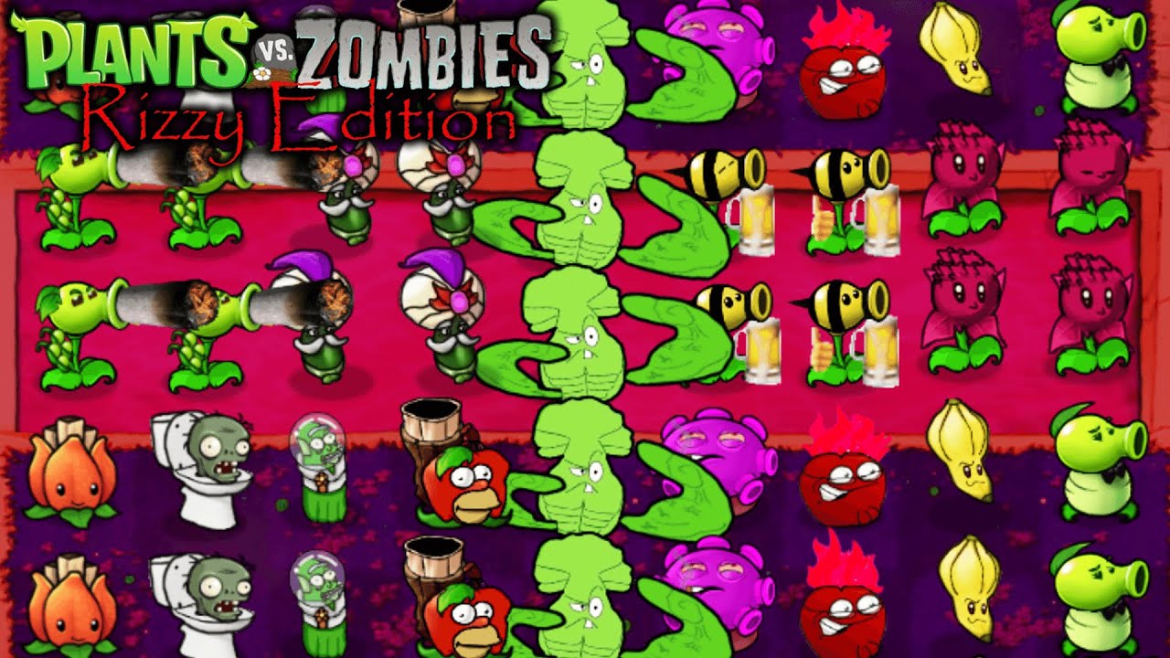 Plants vs Zombies Rizzy Edition (New Update) | Pickle Rick, Hector ...